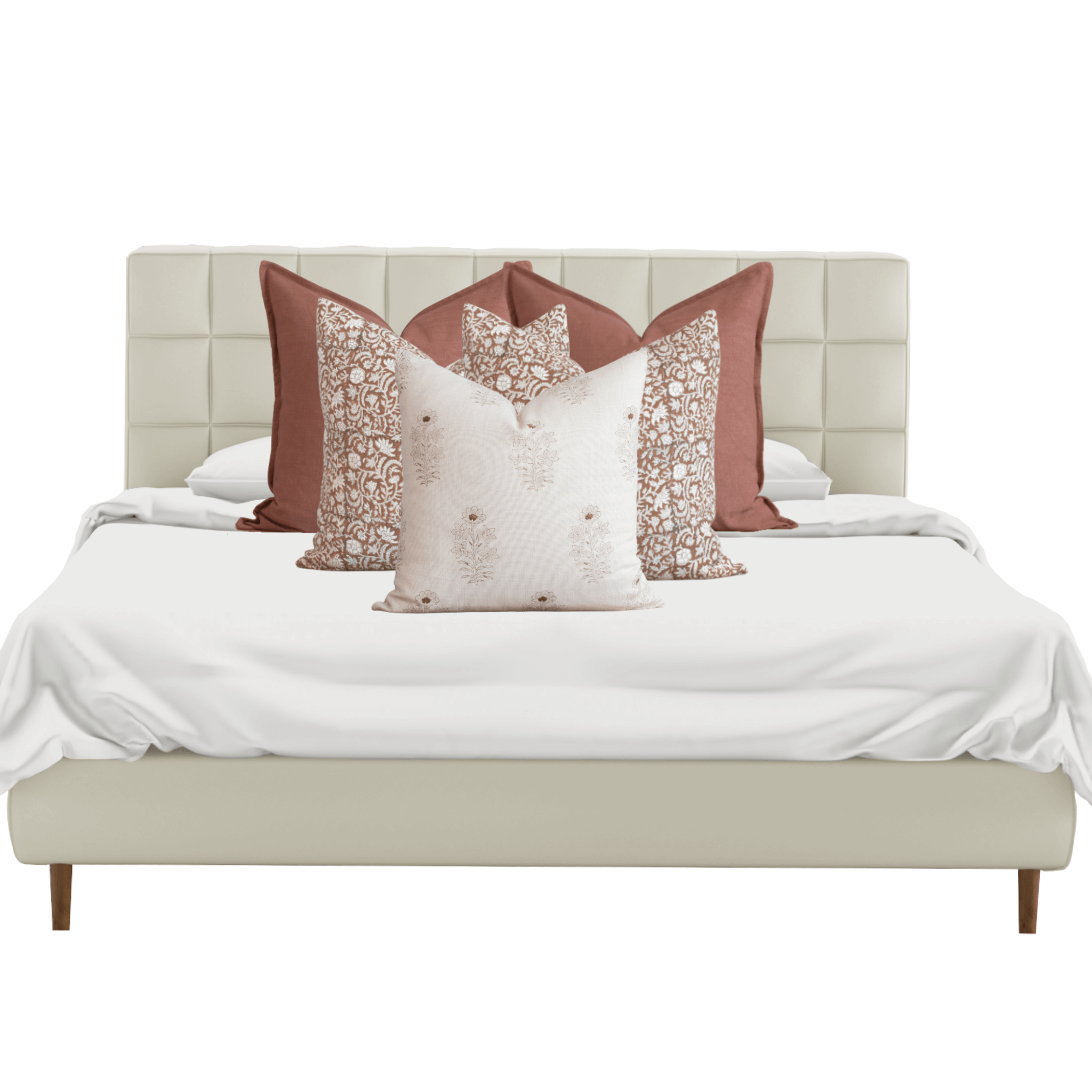 Avila Bed Pillow Combination | Set of Five Pillow Covers – Apartment No.3